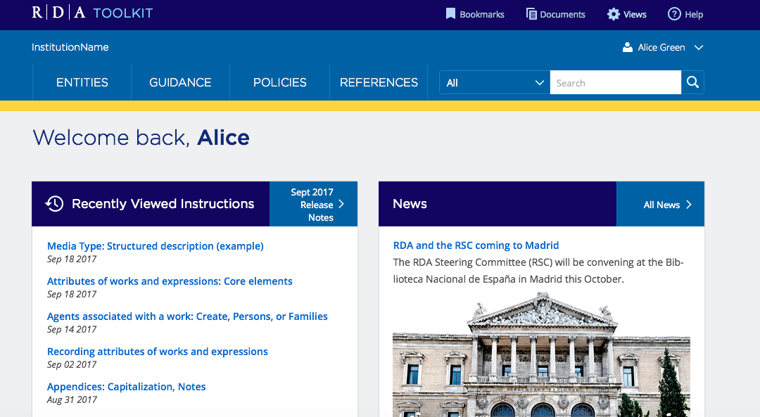 News & Information | RDA Toolkit